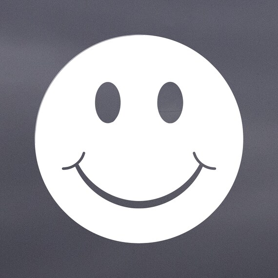 Smiley Face Decal Smiley Face Sticker Decal for Car Window - Etsy Canada