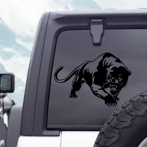 Panther Vinyl Decal Sticker, Jaguar Decal, Leopard Decal - Etsy