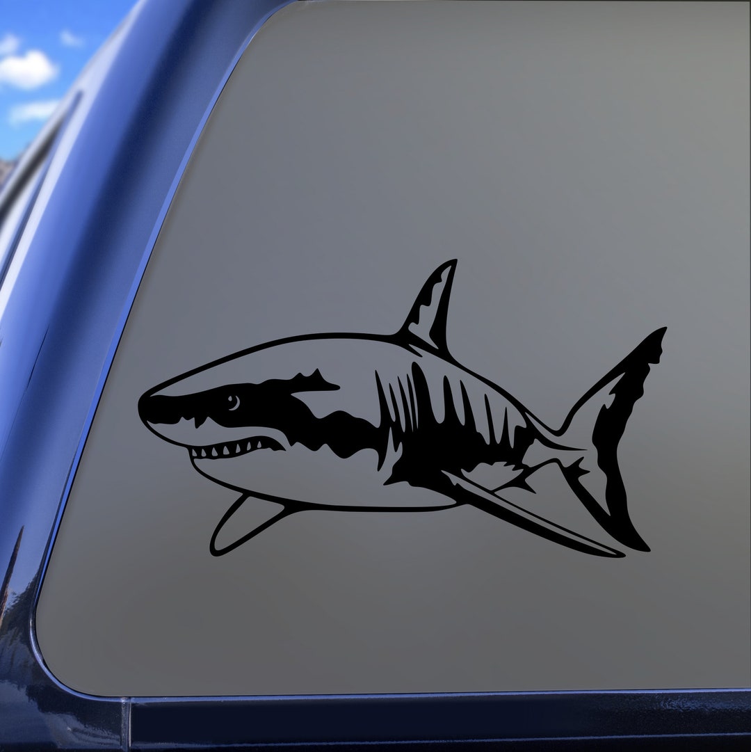 Tiger Shark Vinyl Decal Sticker - Etsy