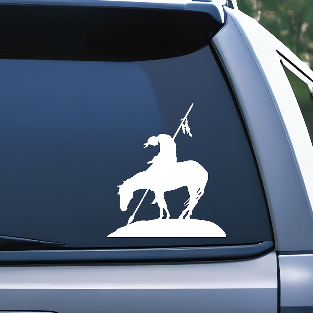 End of the Trail Indian Vinyl Decal Sticker - Etsy