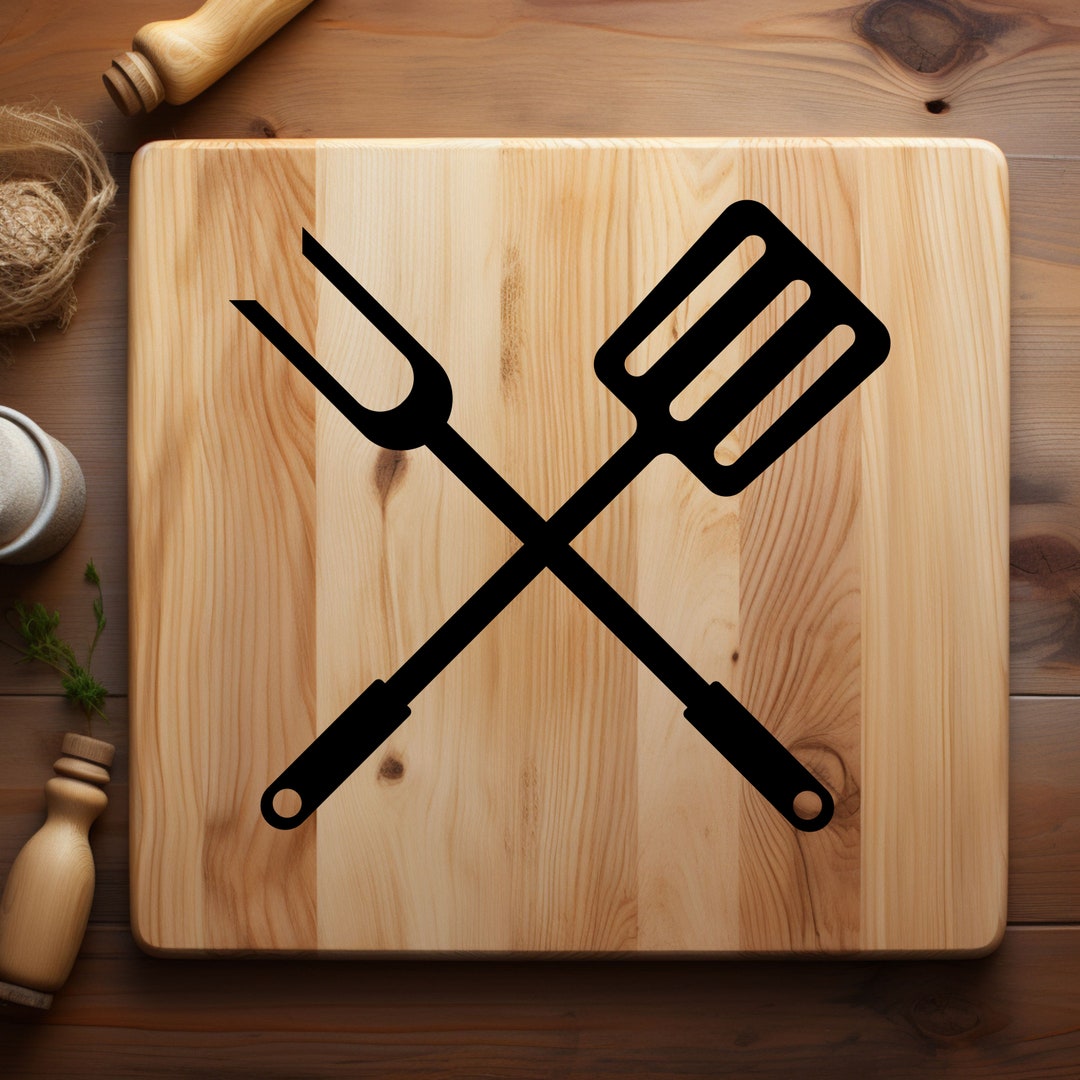 BBQ Grill Utensils Decal, Spatula Decal, BBQ Fork - Etsy