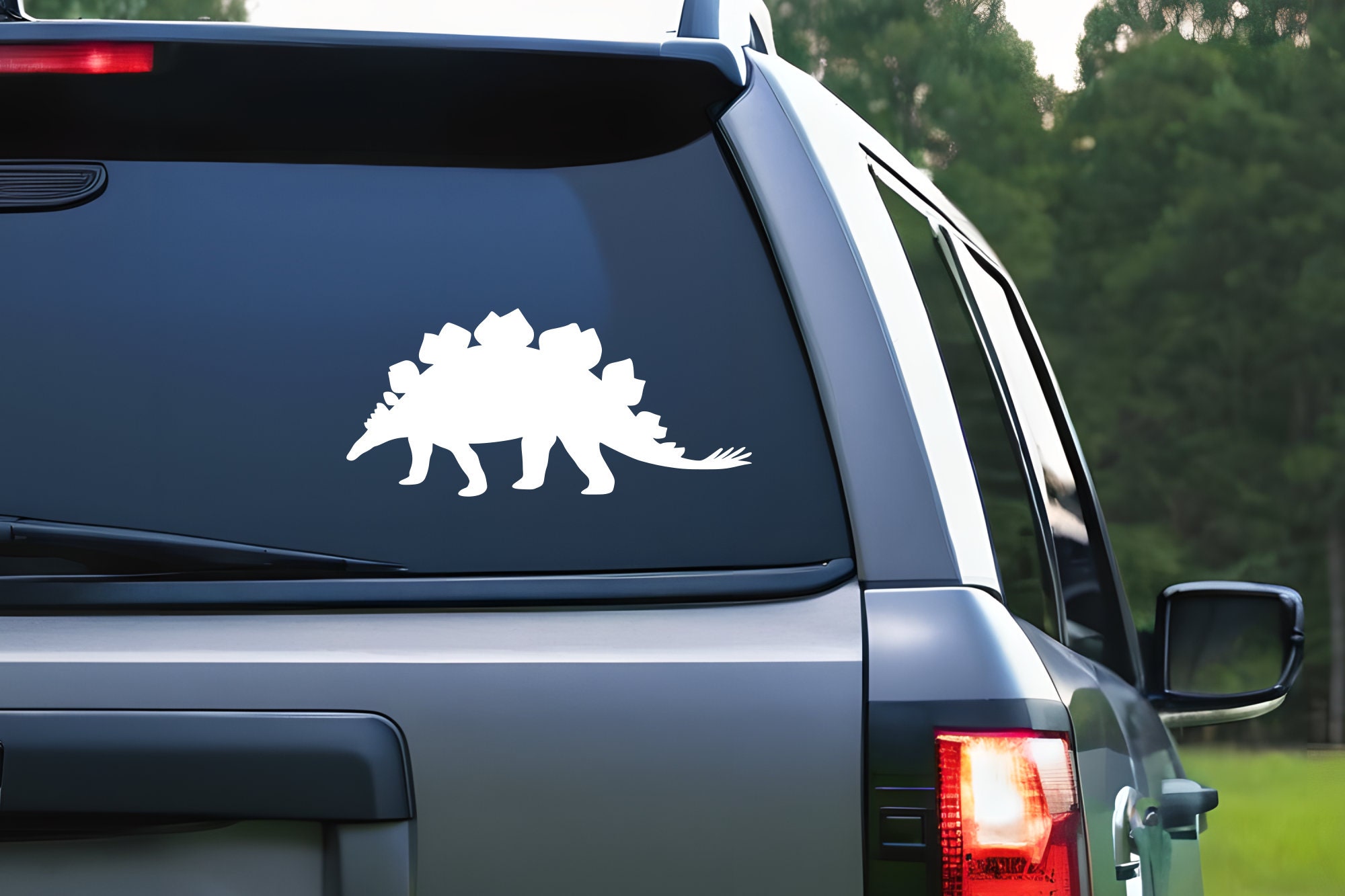 Stegosaurus Dinosaur Vinyl Decal, Prehistoric Die Cut Sticker for Car ...