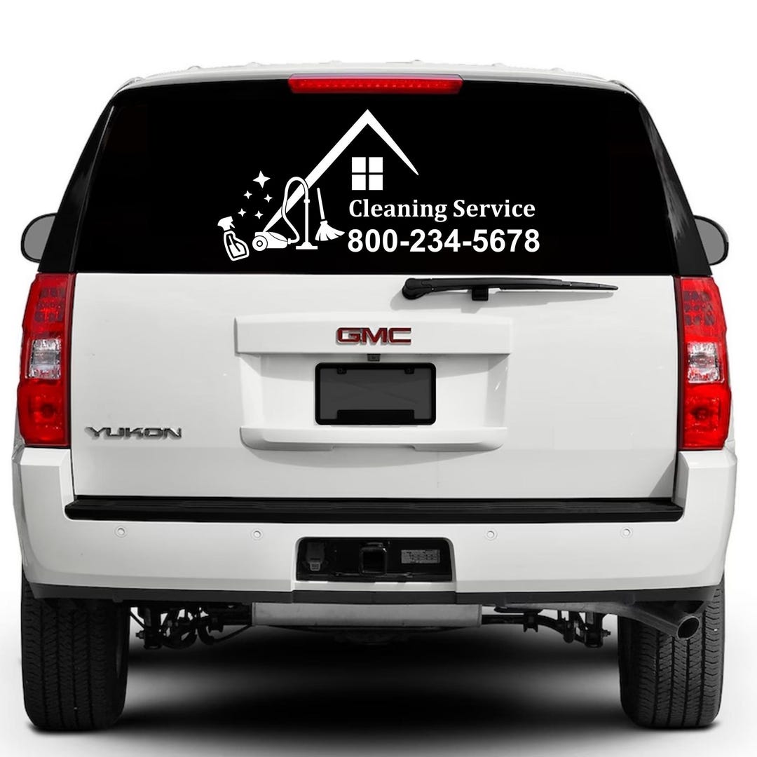 Custom Cleaning Decal, Maid Service Decal, Custom Business Decal for ...