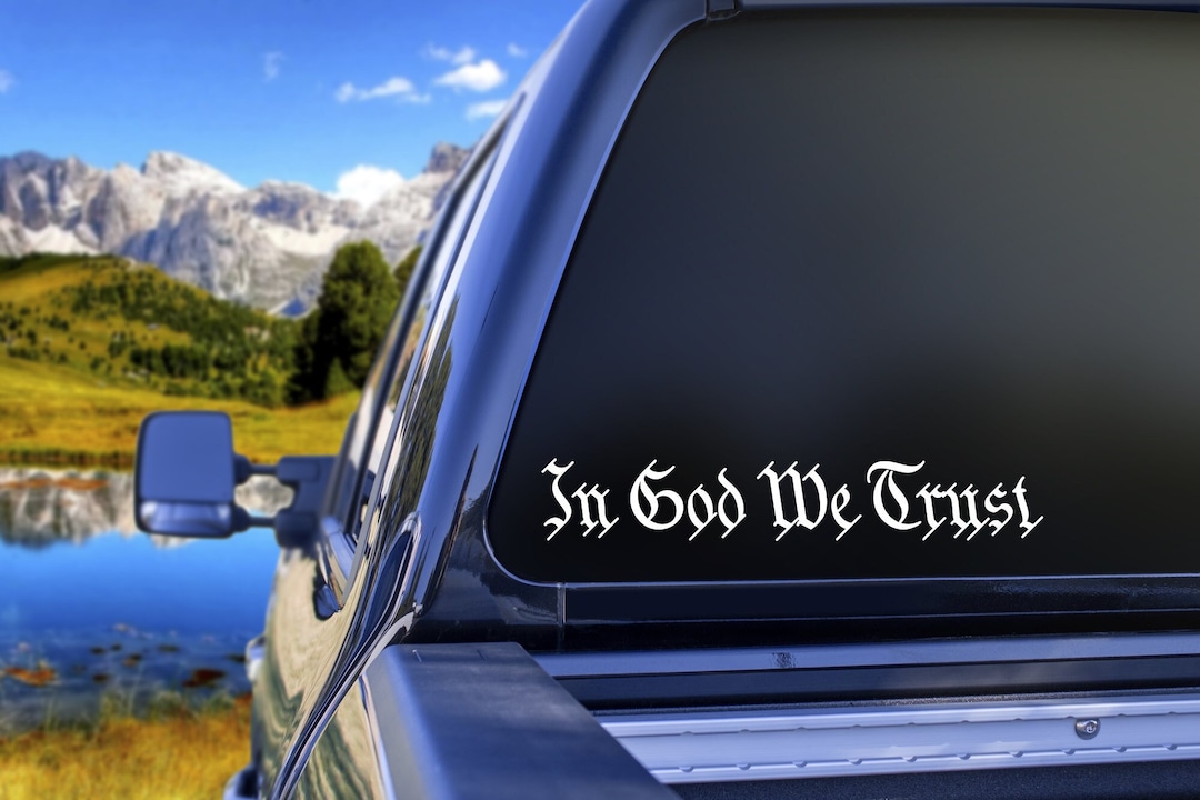 In God We Trust Decal Religious Christian Decal We the - Etsy