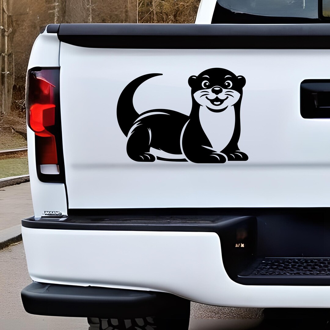 Otter Decal, River Otter Decal, Cute Playful Otter Decal - Etsy