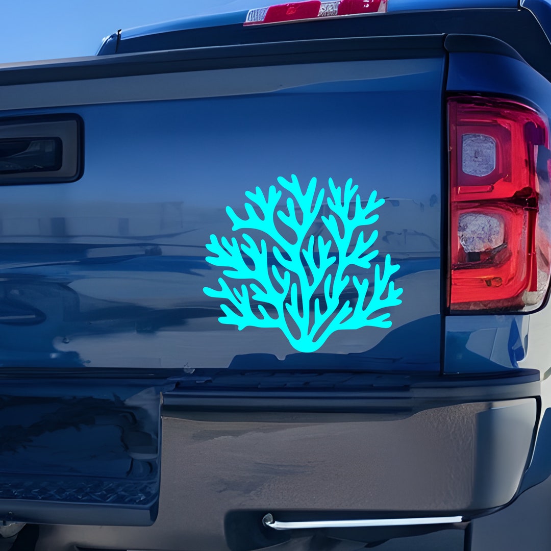 Coral Vinyl Decal, Coral Reef Sticker, Sea Coral Decal - Etsy