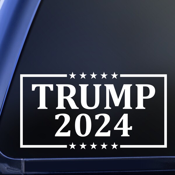 Car Window Decal Of Trump Etsy