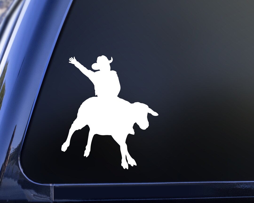 Mutton Busting Vinyl Decal Sticker, Sheep Riding Decal, Kids Rodeo ...