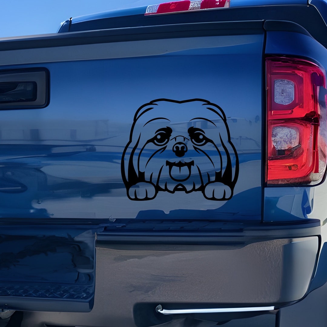 Shih Tzu Peeking Dog Vinyl Decal, Peek a Boo Shih Tzu Sticker - Etsy