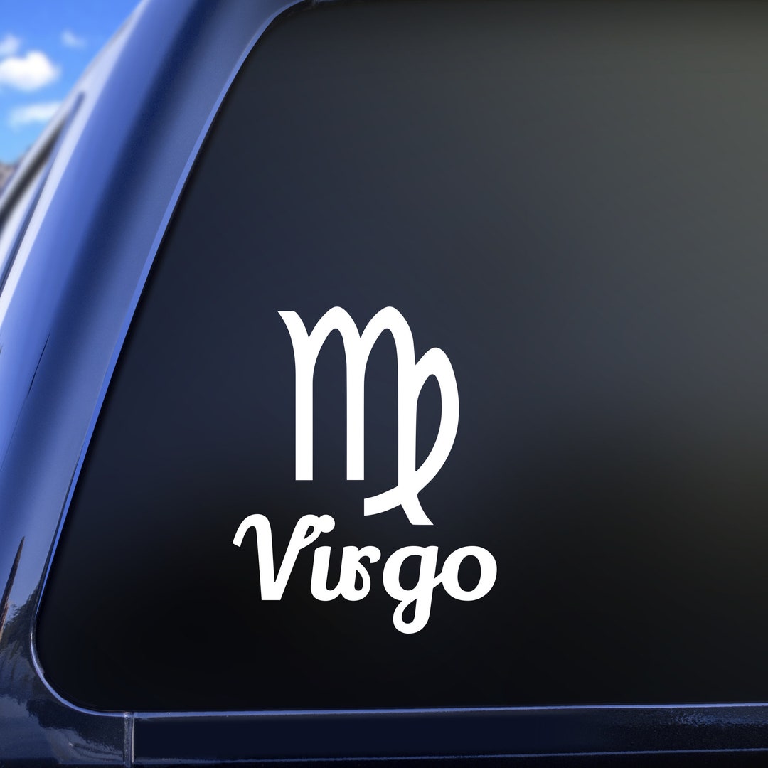 Virgo Zodiac Sign Vinyl Decal Sticker - Etsy