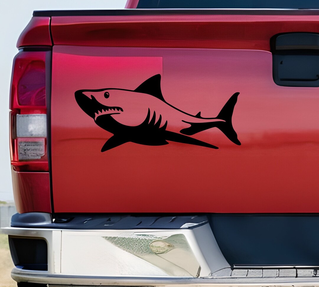 Shark Vinyl Decal Sticker, Shark Window Decal - Etsy