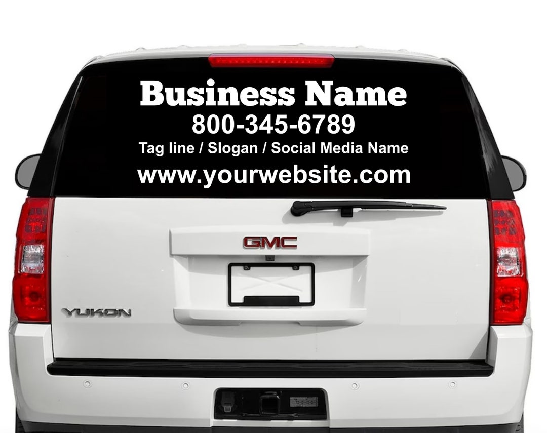 Custom Business Vehicle Branding Decal, Business Advertising Decal for ...