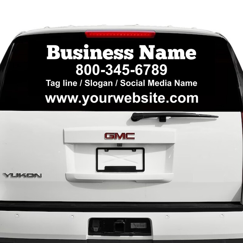 Personalized Vehicle Window Decals - Etsy