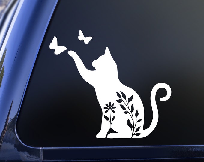 Cat Decal, Vinyl Decal, Car Decal, Bumper Sticker, 5 Decal - Etsy
