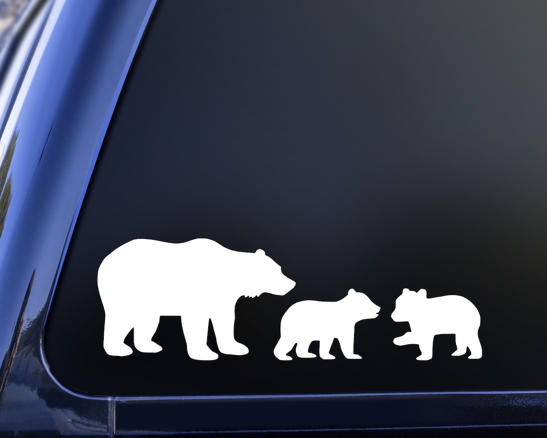 Bear Decal, Bear Cubs Decal, Playing Bear Cubs, Mama Bear, Papa Bear - Etsy