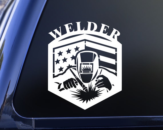Welder Vinyl Decal Sticker Welder American Flag Decal - Etsy