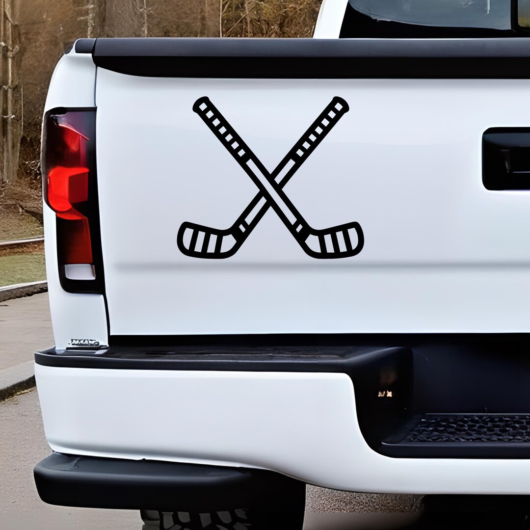 Hockey Decal, Hockey Sticks Decal, Car Window Decal - Etsy