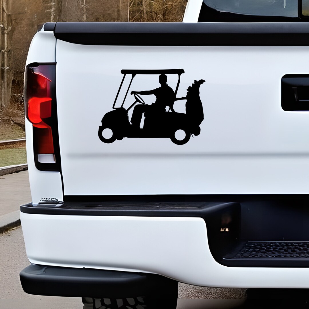 Golf Cart Vinyl Decal Sticker - Etsy