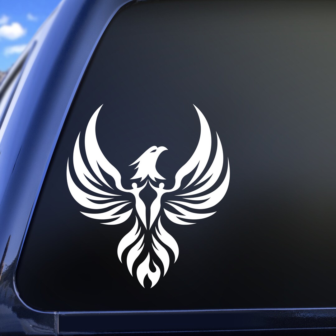 Phoenix Vinyl Decal Sticker Firebird Vinyl Decal Mythology Sticker - Etsy