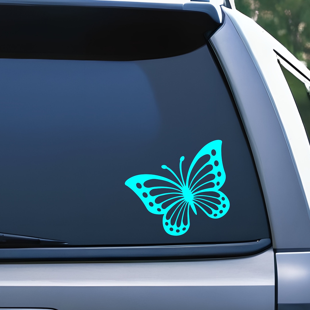 Monarch Butterfly Vinyl Decal Sticker, Car Window Decal, Glassware ...