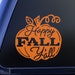 Happy Fall Yall Pumpkin Vinyl Decal Sticker, Car Window Decal - Etsy