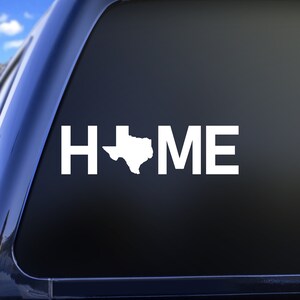 Home State of Texas Vinyl Decal Sticker - Etsy