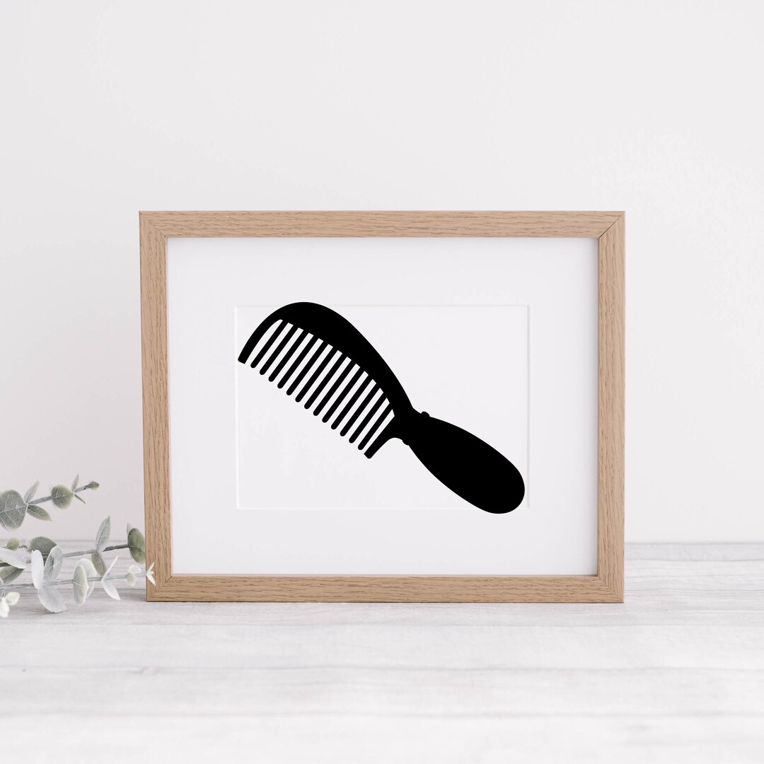 Comb Decal, Hair Comb Brush Decal, Hair Styling Tools Decal - Etsy