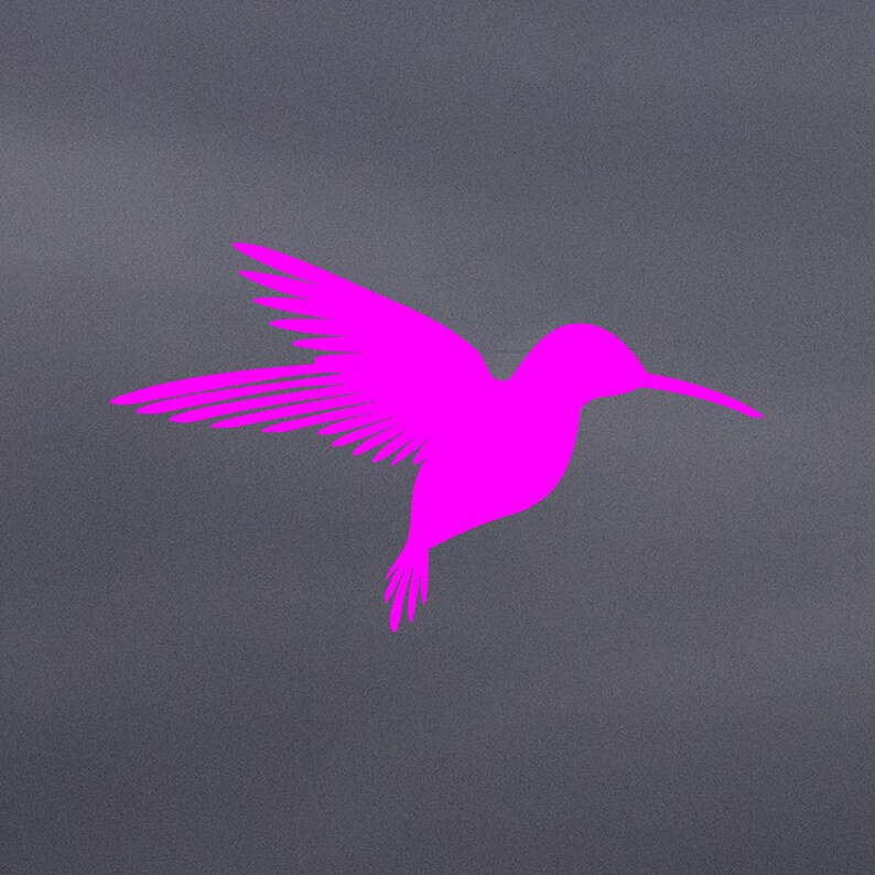 Hummingbird Vinyl Decal Sticker Bird Decal Car Window Decal - Etsy