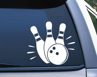Bowling Vinyl Decal, Bowling Sticker, Bowling Ball Decal, Bowler Decal ...