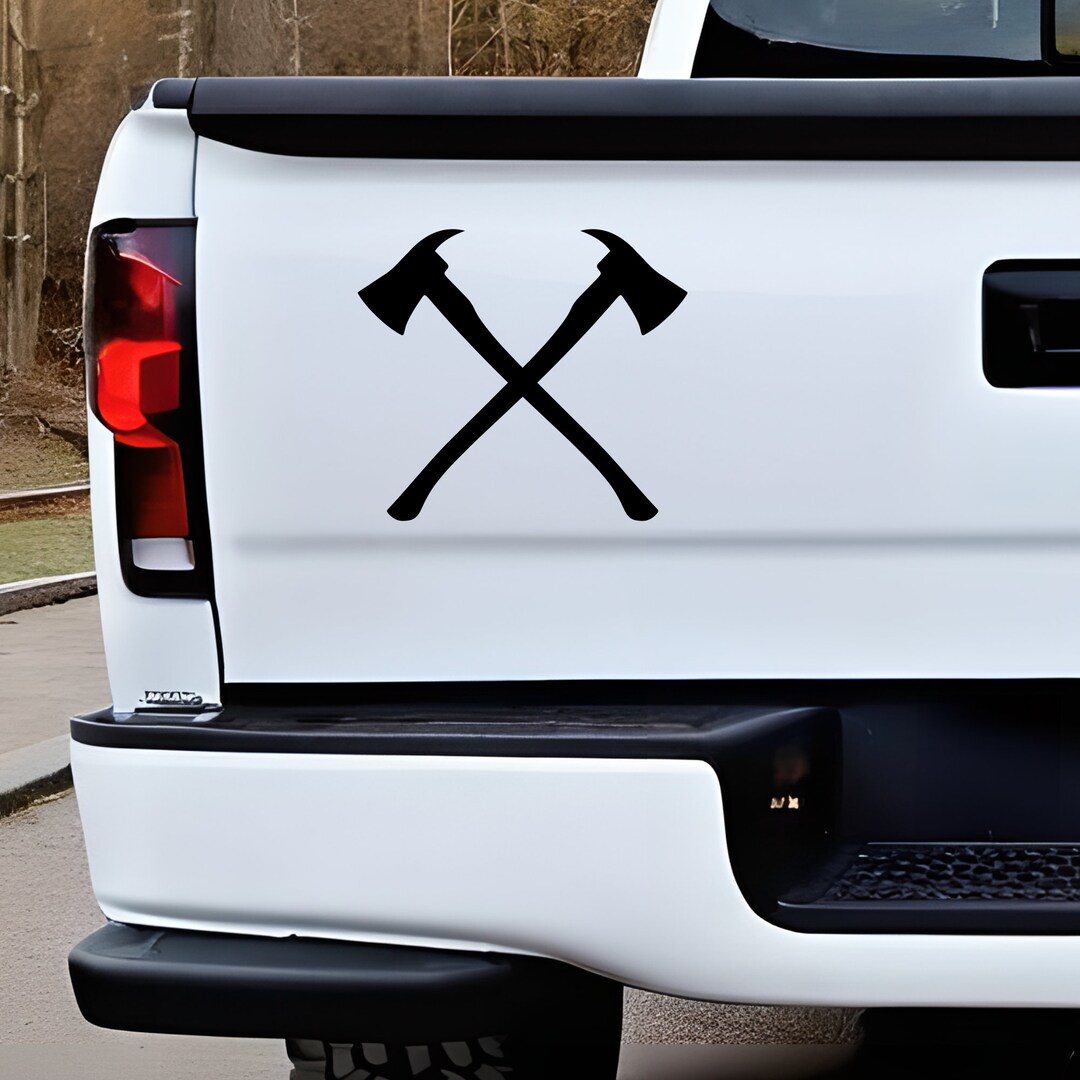 Double Axe Decal, Fireman Axe Decal, Firefighter Axe - Etsy