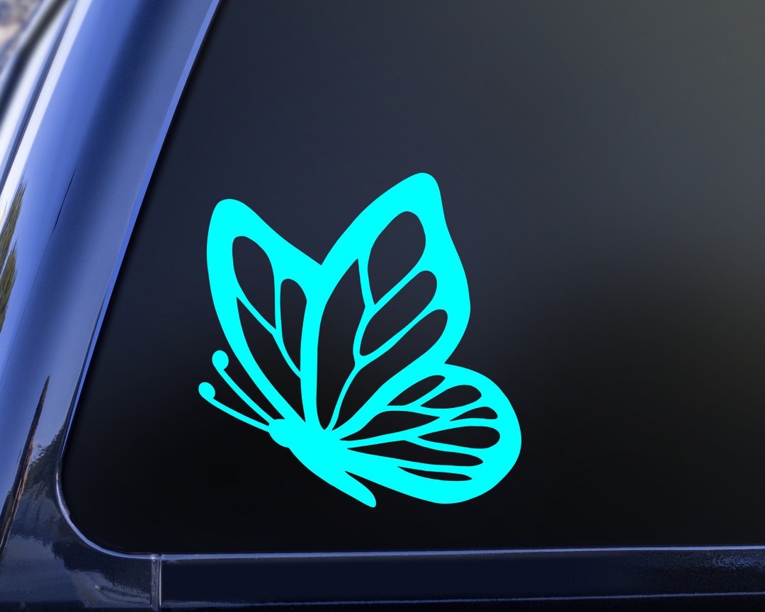 Butterfly Vinyl Decal Sticker, Side Butterfly Decal, Car Window Decal ...