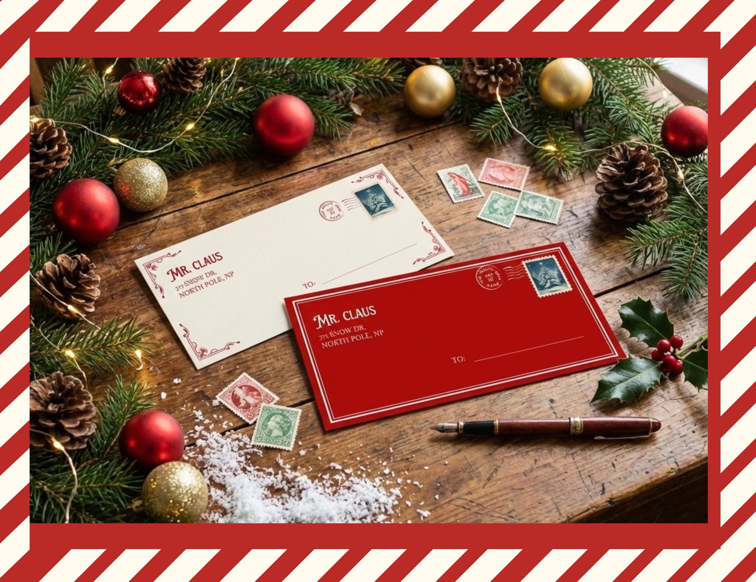 Personalized Santa Letter and Envelope Template – Editable Christmas ...