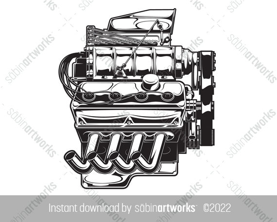 Engine Vector Art