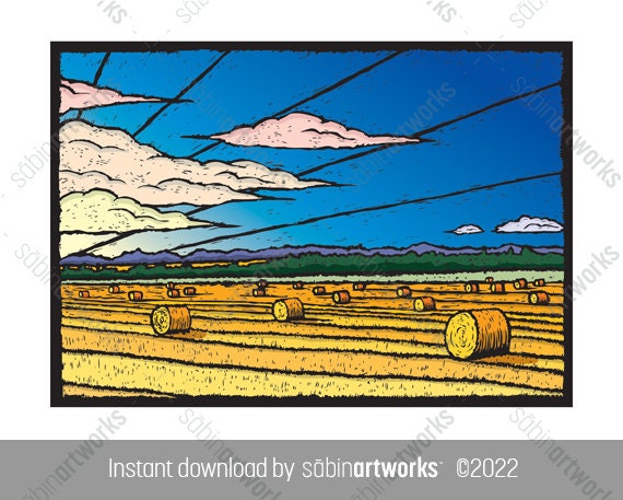 Hay Field Clipart