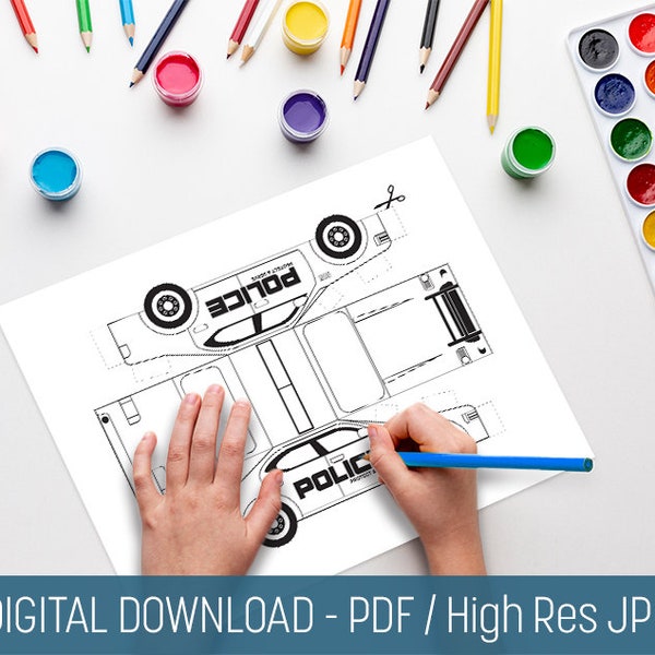 Paper Car 3d Pdf - Etsy