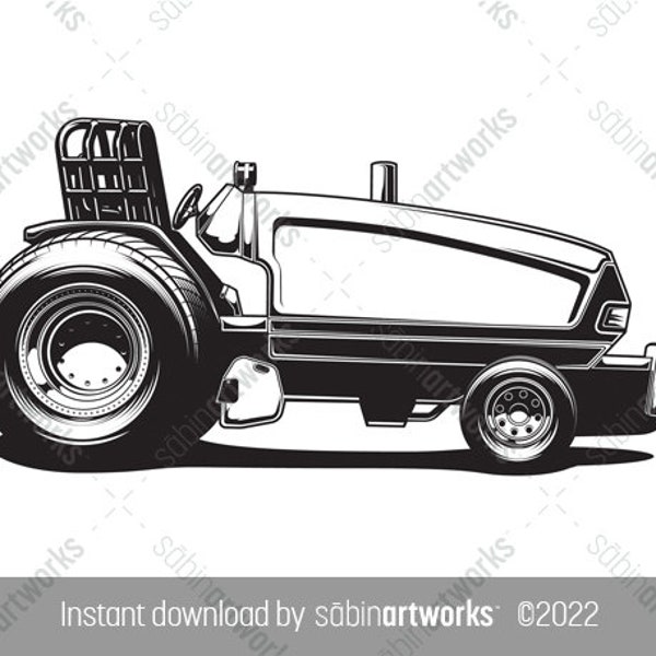Tractor Pull Svg - Etsy