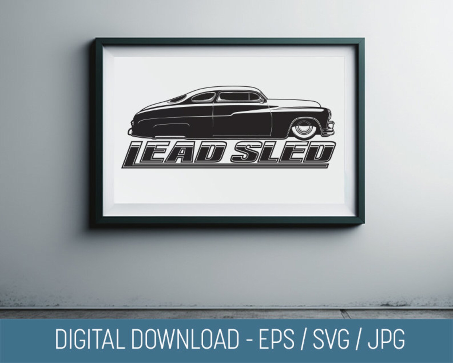 Mercury Lead Sled SVG, Classic Mercury JPG, Mercury EPS, 1950s Mercury ...