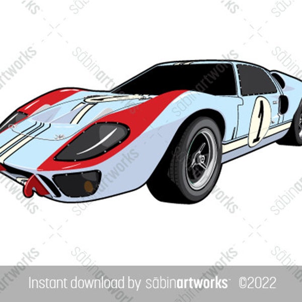 Ford Gt Svg - Etsy