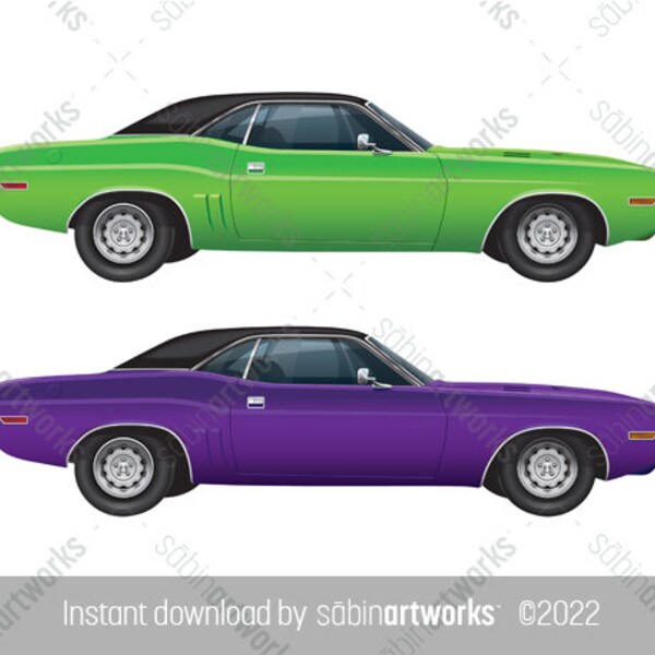 Dodge Challenger Svg - Etsy