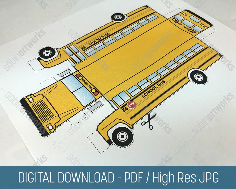 School Bus Cut Out Large