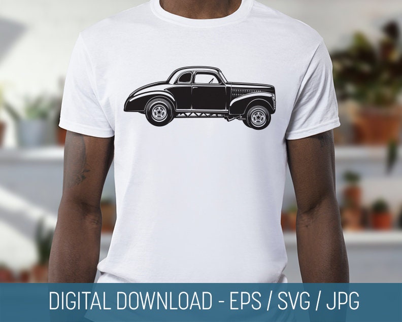 Studebaker Gasser SVG, Hot-rod JPG, Gasser EPS, Hot Rod Racer ...