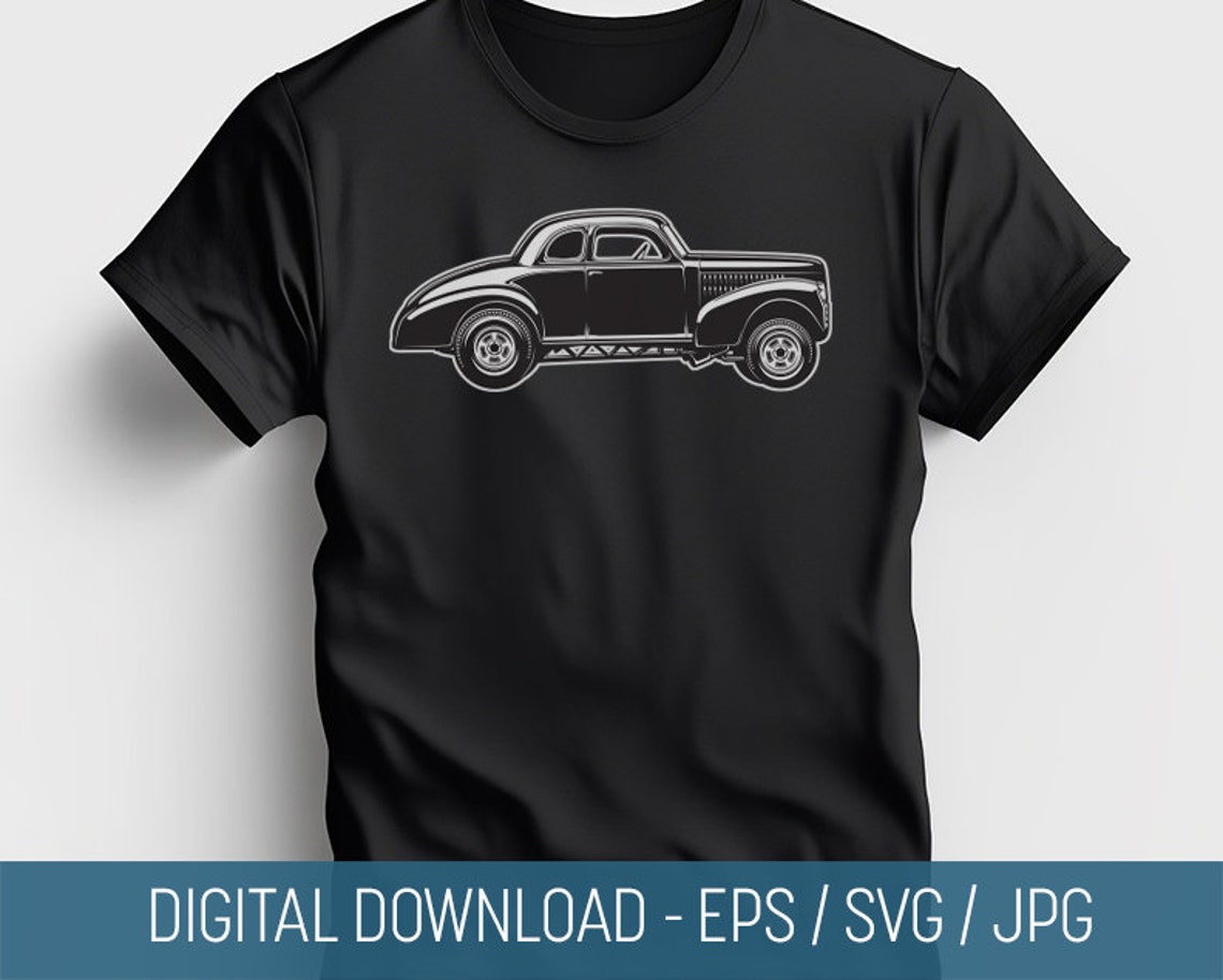 Studebaker Gasser SVG, Hot-rod JPG, Gasser EPS, Hot Rod Racer ...