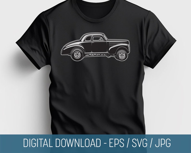 Studebaker Gasser SVG, Hot-rod JPG, Gasser EPS, Hot Rod Racer ...
