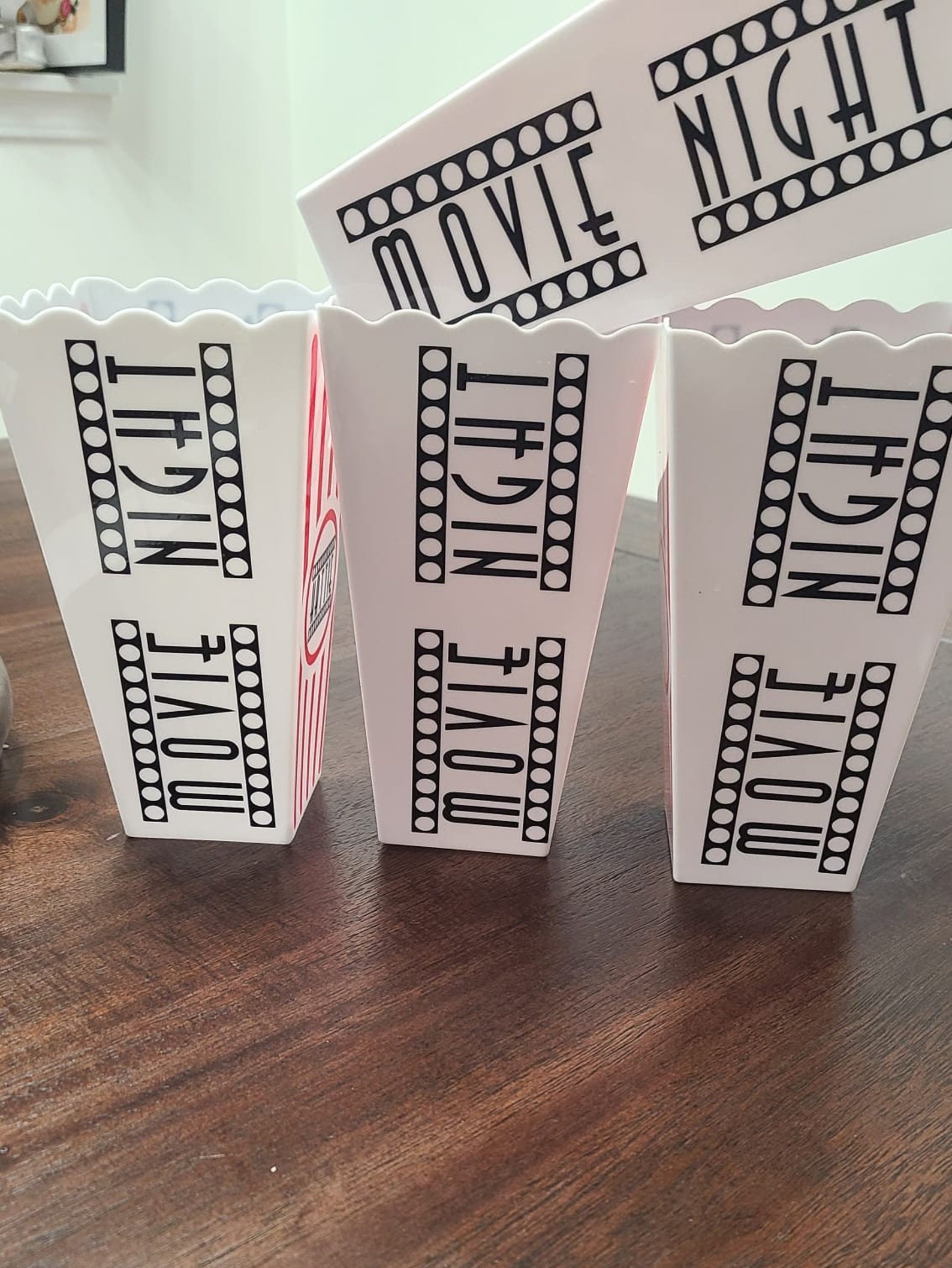 Personalized Popcorn Bowl Popcorn Tub Party Favors Family - Etsy