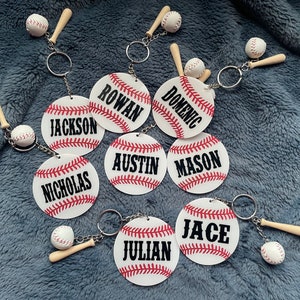 Personalized Baseball Keychain /gift for Baseball Player/ Baseball Gift ...