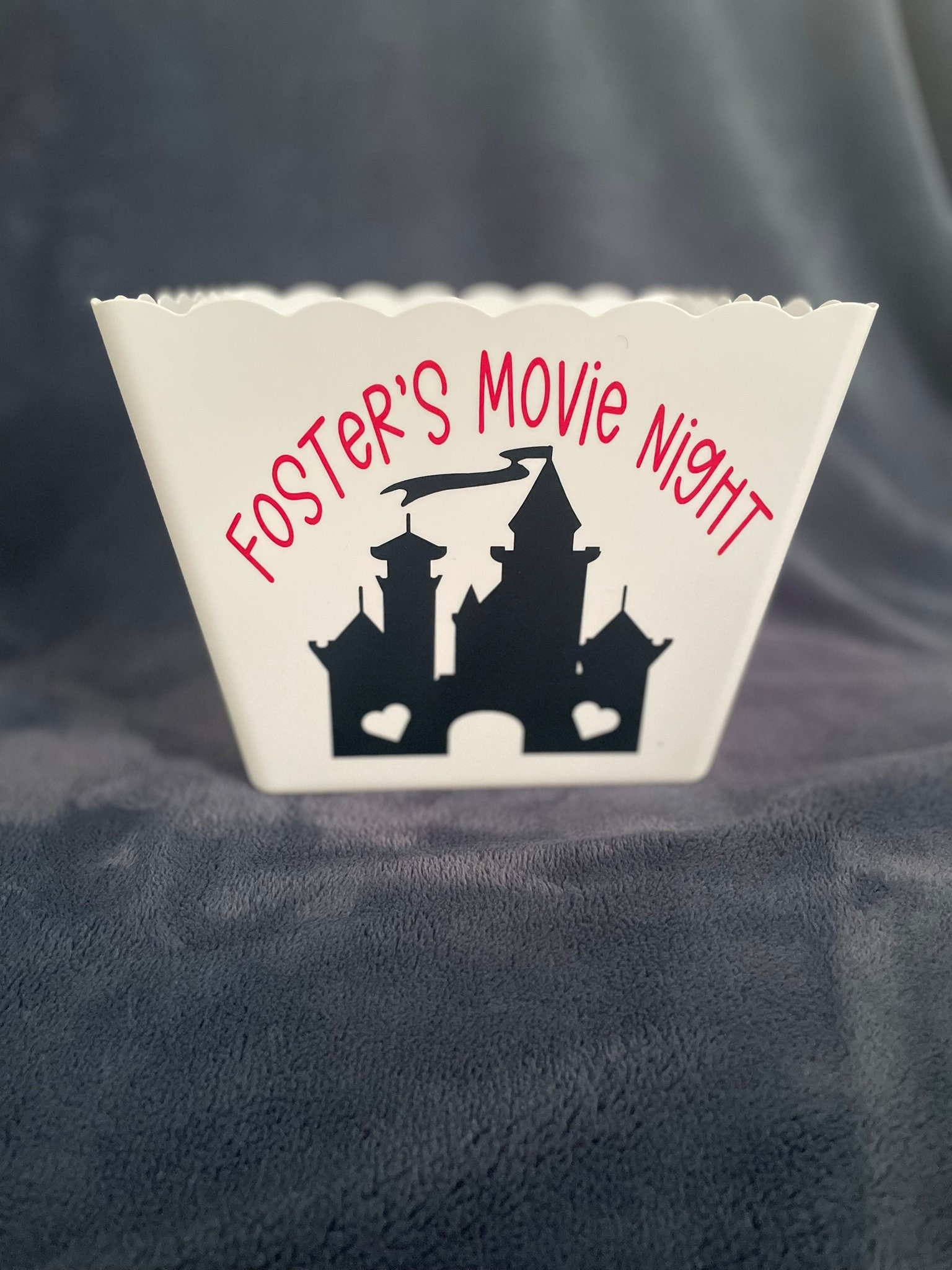 Personalized Popcorn Bowl Popcorn Tub Party Favors Family Gifts Custom ...