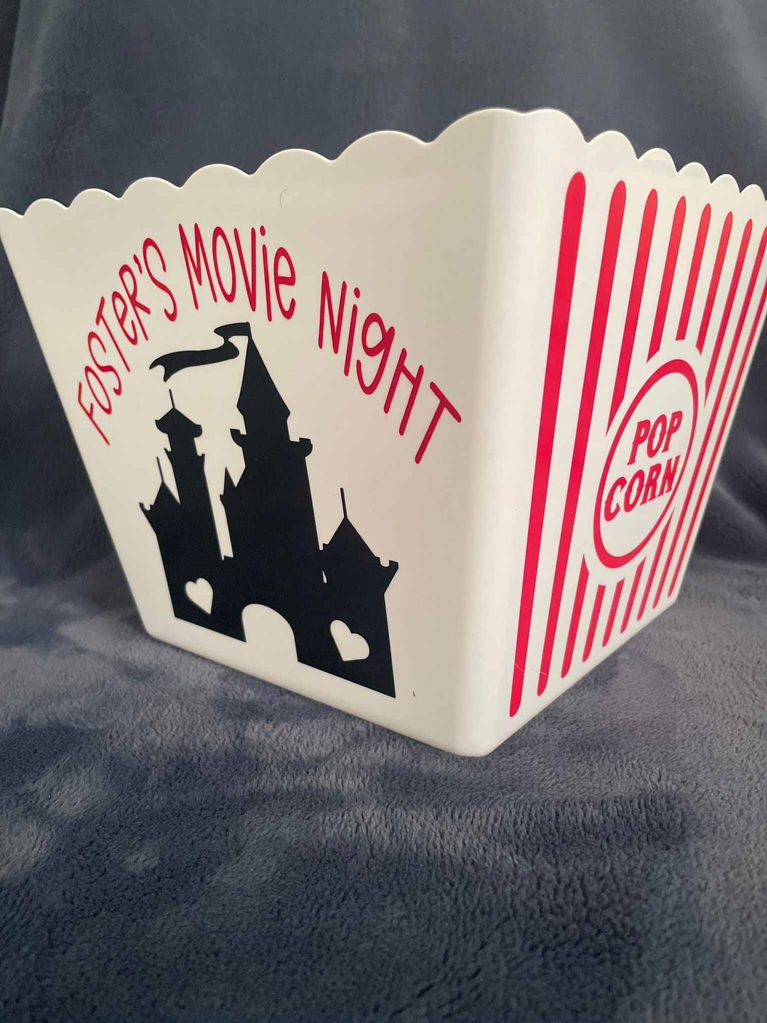 Personalized Popcorn Bowl Popcorn Tub Party Favors Family Gifts Custom ...