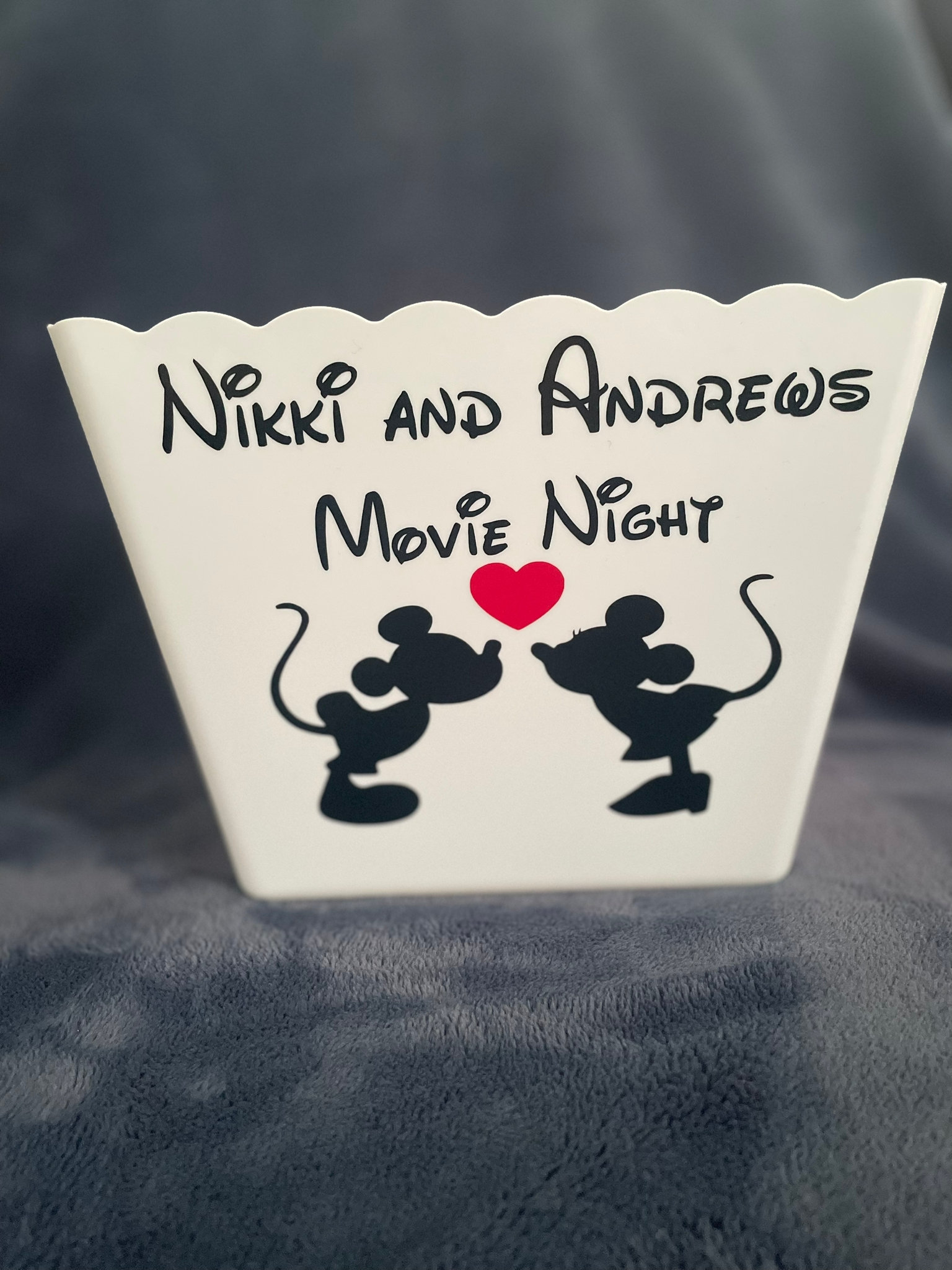 Personalized Popcorn Bowl Popcorn Tub Party Favors Family Gifts Custom ...