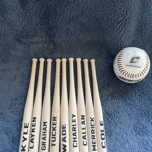 Baseball Team Gift, Personalized 8inch Bat, Little League Gift, Mini ...