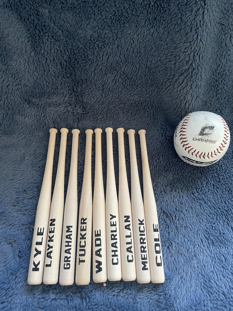 Baseball Team Gift, Personalized 8inch Bat, Little League Gift, Mini ...